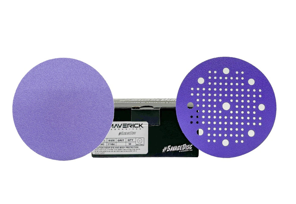 Savage Ceramic Sanding Discs | Premium 5" & 6" Hook & Loop & PSA Discs ...